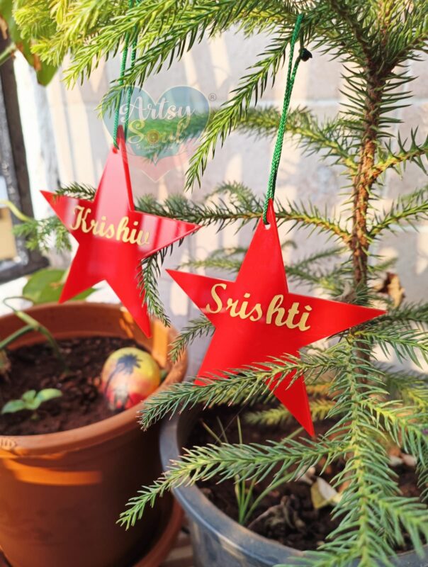 Personalized Star Christmas Tree Ornament: Capturing Memories Among the ...